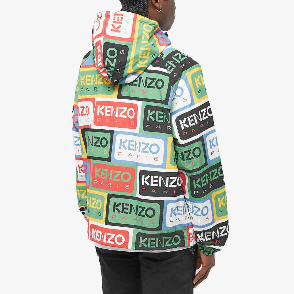 Kenzo Paris Men's Label Packable Anorak in Multicolor Kenzo