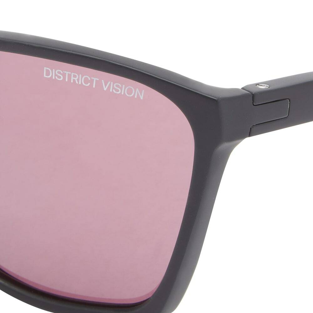 District Vision Men's Keiichi Running Sunglasses in Black/Rose District ...