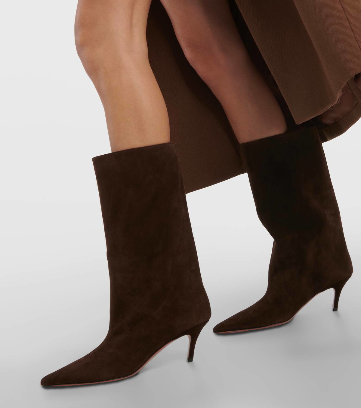 Amina Muaddi Fiona 60 suede knee-high boots Amina Muaddi