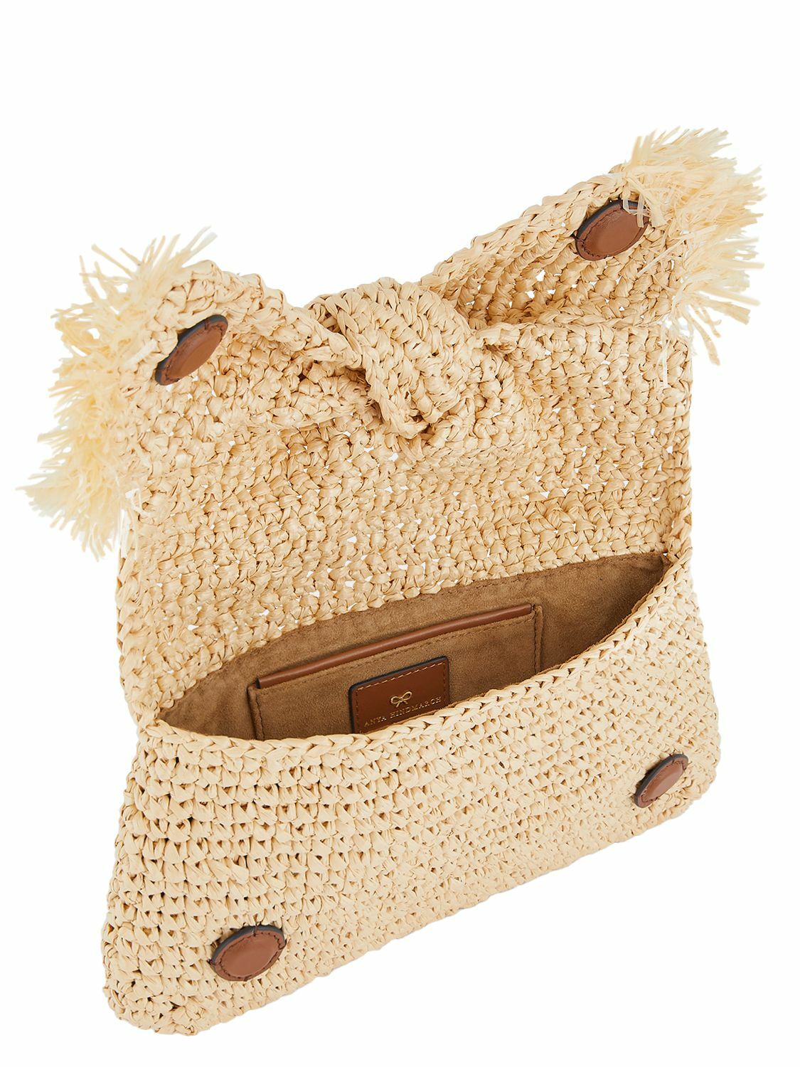 ANYA HINDMARCH - Bow Straw Clutch Anya Hindmarch