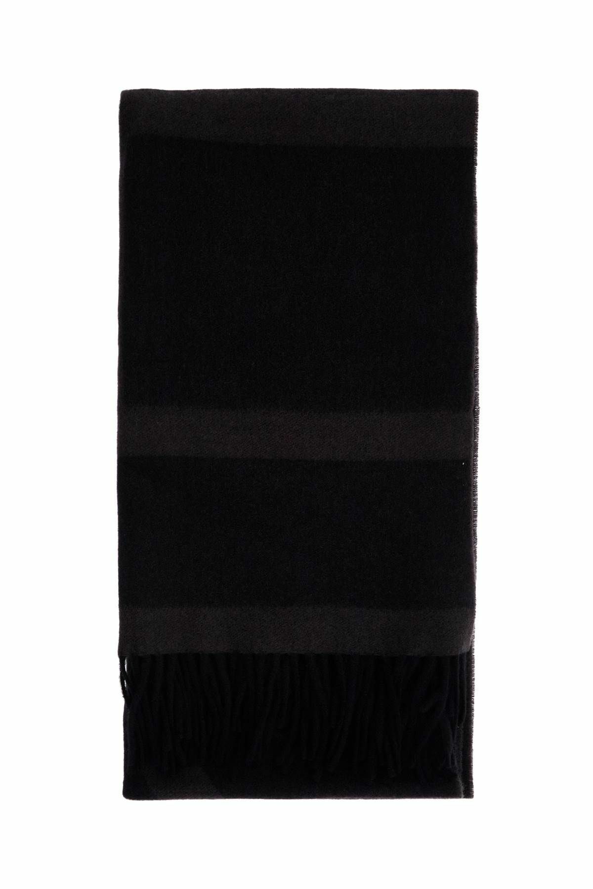 TOTEME charcoal grey monogram jacquard wool scarf Grey Toteme