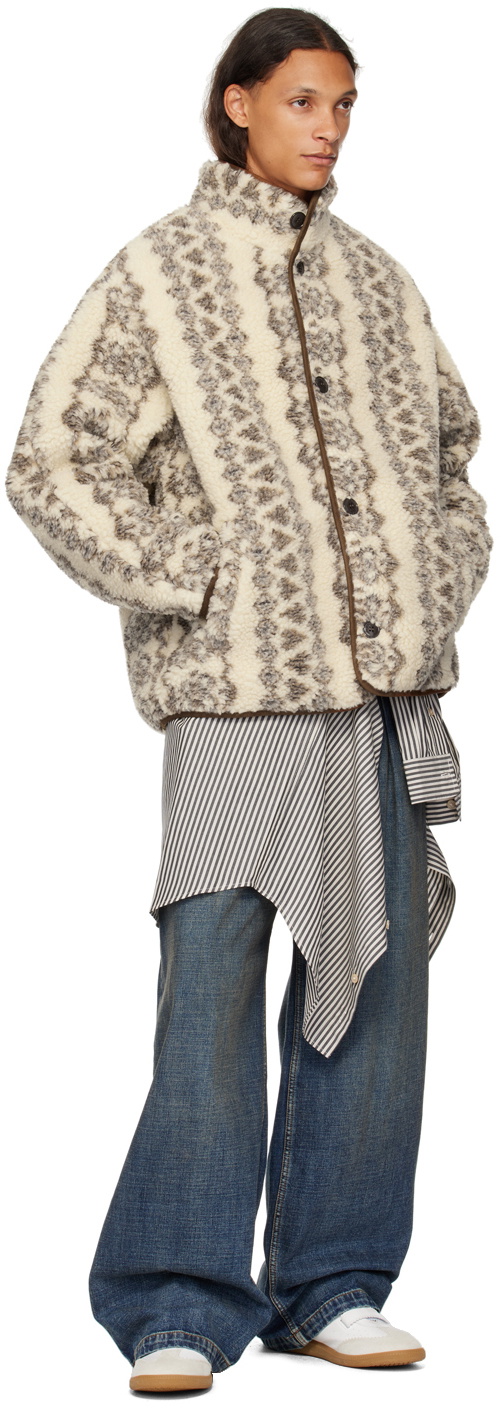 Isabel Marant Beige Madeo Faux-Shearling Jacket Isabel Marant
