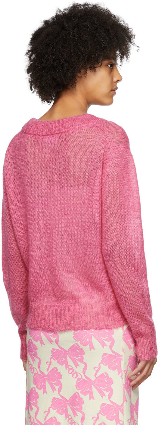 GANNI Pink Mohair Sweater GANNI