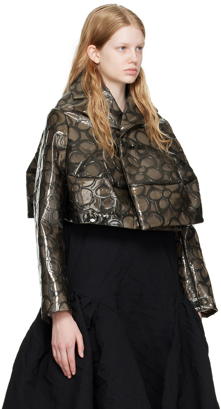 Comme des Garçons Gray Flower Jacket Comme des Garcons