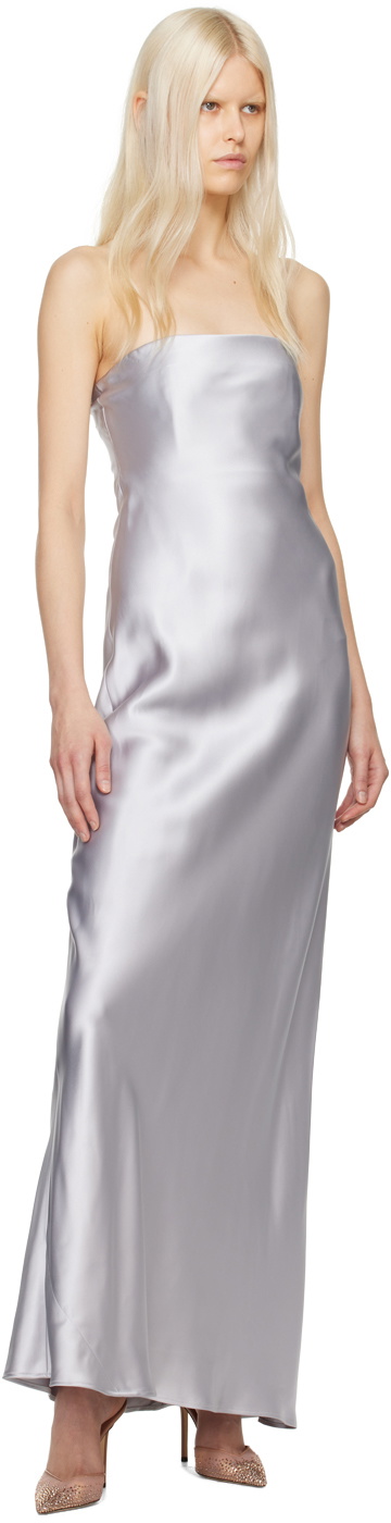 Christopher Esber Silver Palladium Maxi Dress Christopher Esber
