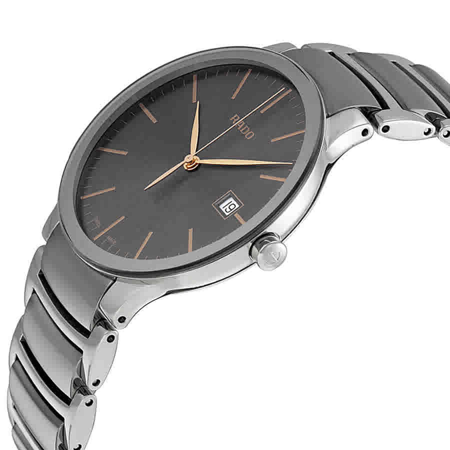 Rado Centrix Grey Dial Stainless Steel Mens Watch R30927132 Rado