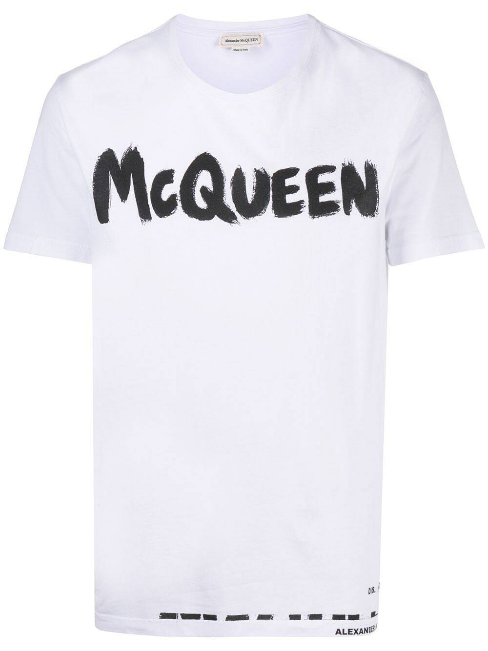 ALEXANDER MCQUEEN - Graffiti Organic Cotton T-shirt Alexander McQueen