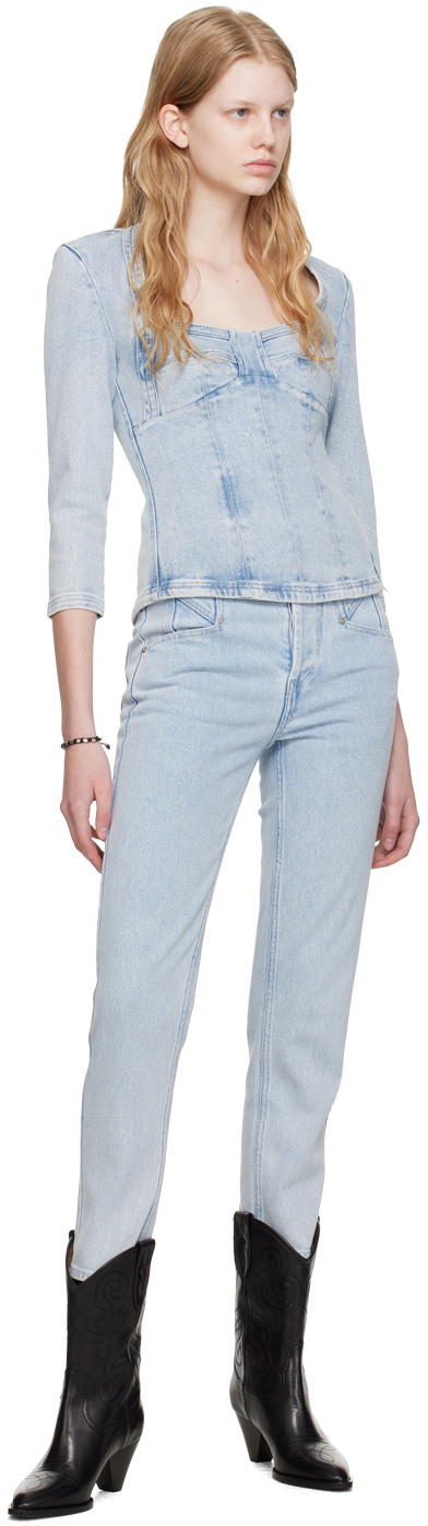 Isabel Marant Blue Vanio Blouse Isabel Marant