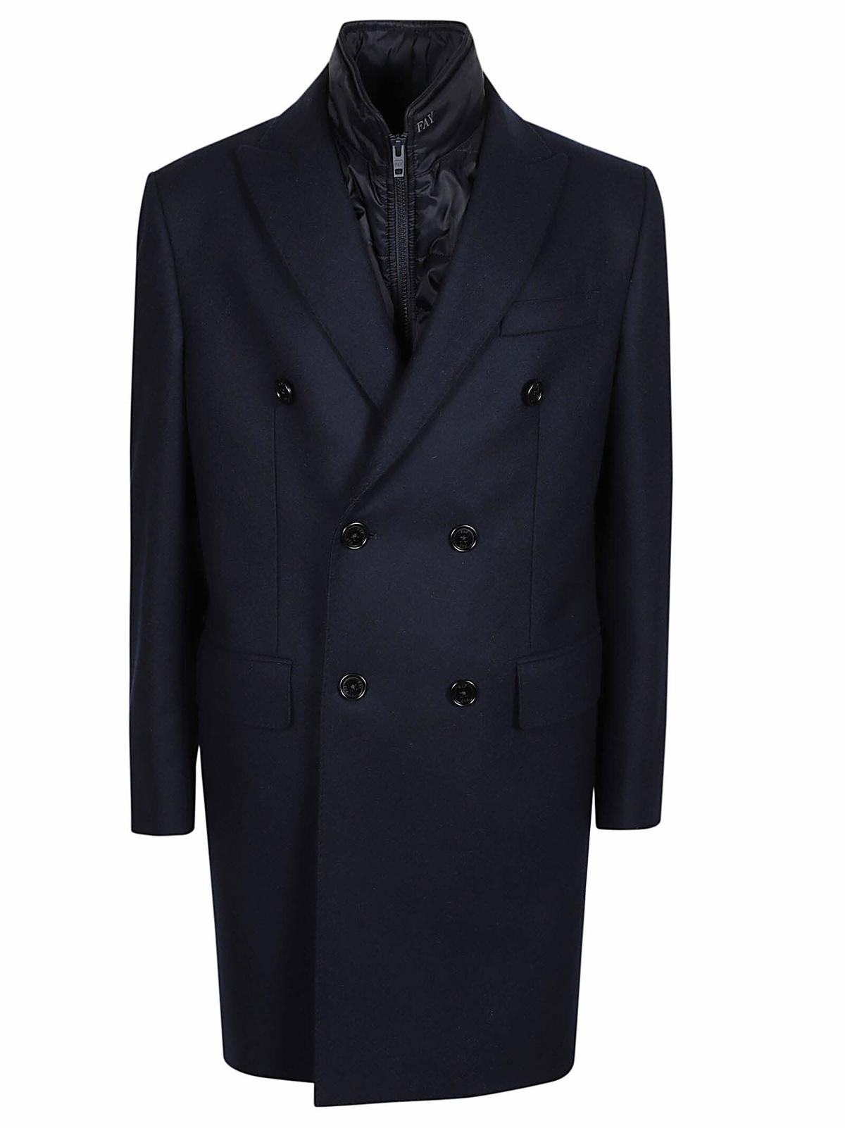 Fay Double-breasted Coat + Waistcoat Fay