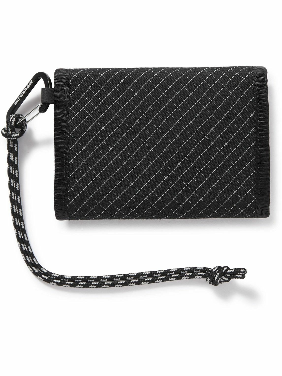 And Wander - Reflective Logo-Print Ripstop Wallet with Lanyard and Wander