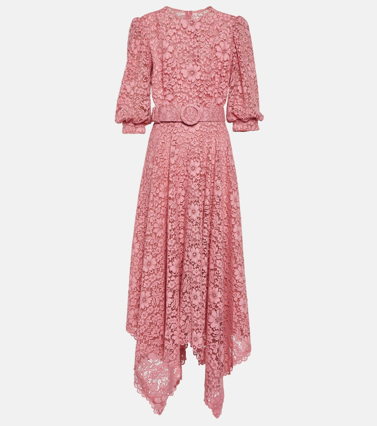 Costarellos Belted lace maxi dress Costarellos