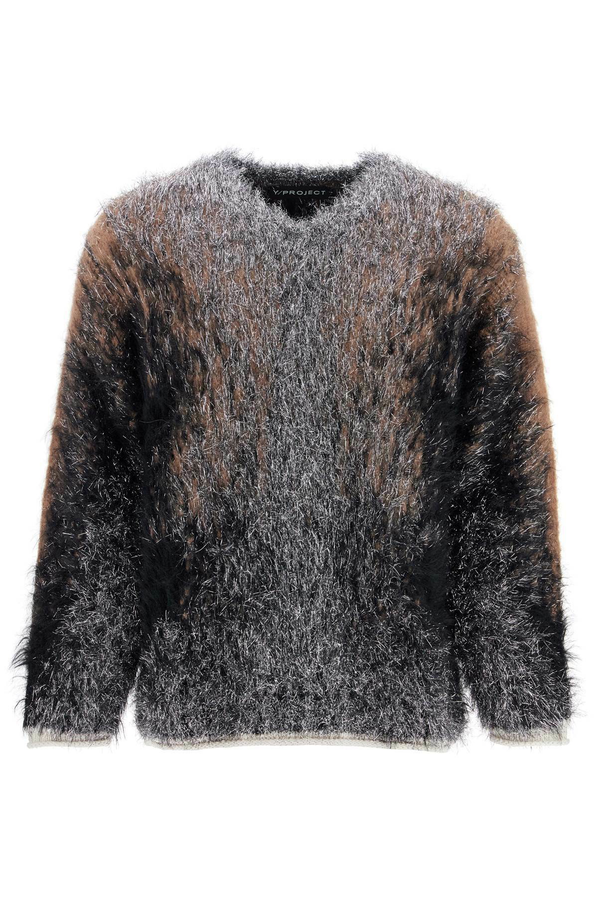 Y/Project Gray Zip Insert High Neck Sweater Y/Project Y/Project Gray Zip Insert High Neck Sweater Y/Project