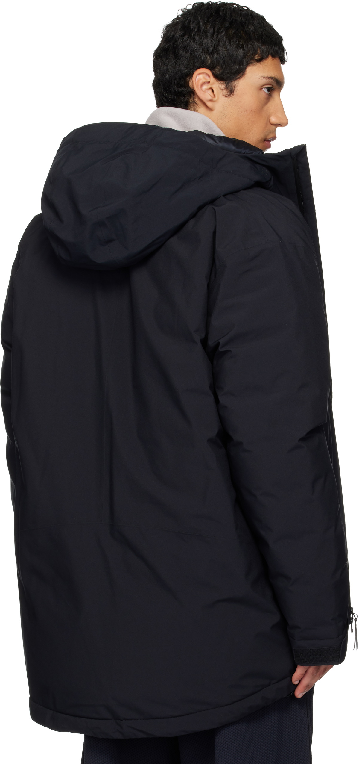 MM6 Maison Margiela Black Salomon Edition Hooded Down Jacket MM6 Maison ...