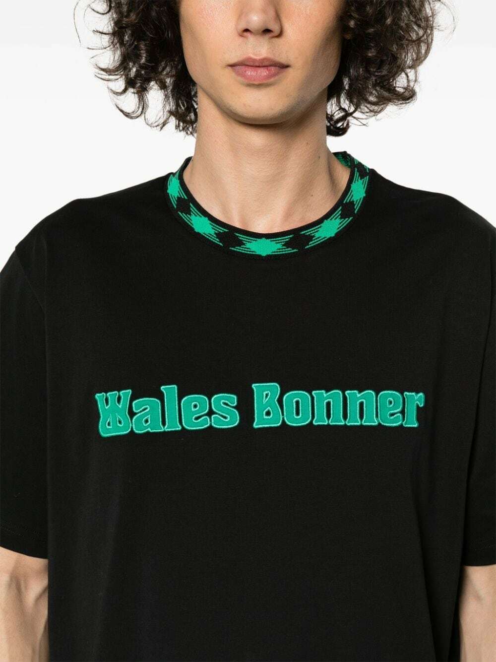 WALES BONNER - Logo Cotton T-shirt Wales Bonner