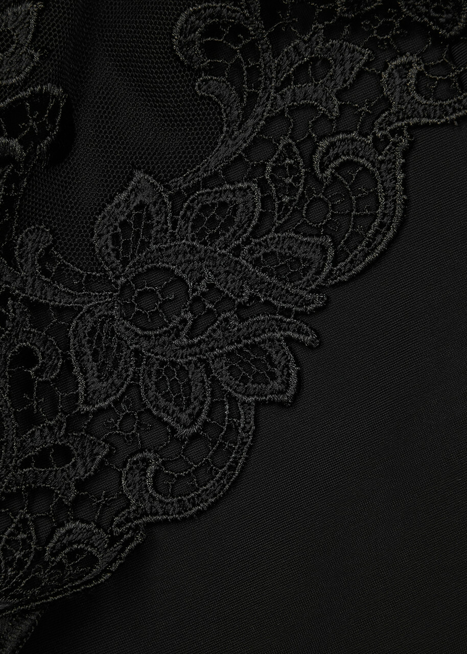 Simone Perele Saga Black Guipure Lace Briefs, Briefs, Scalloped Trims ...