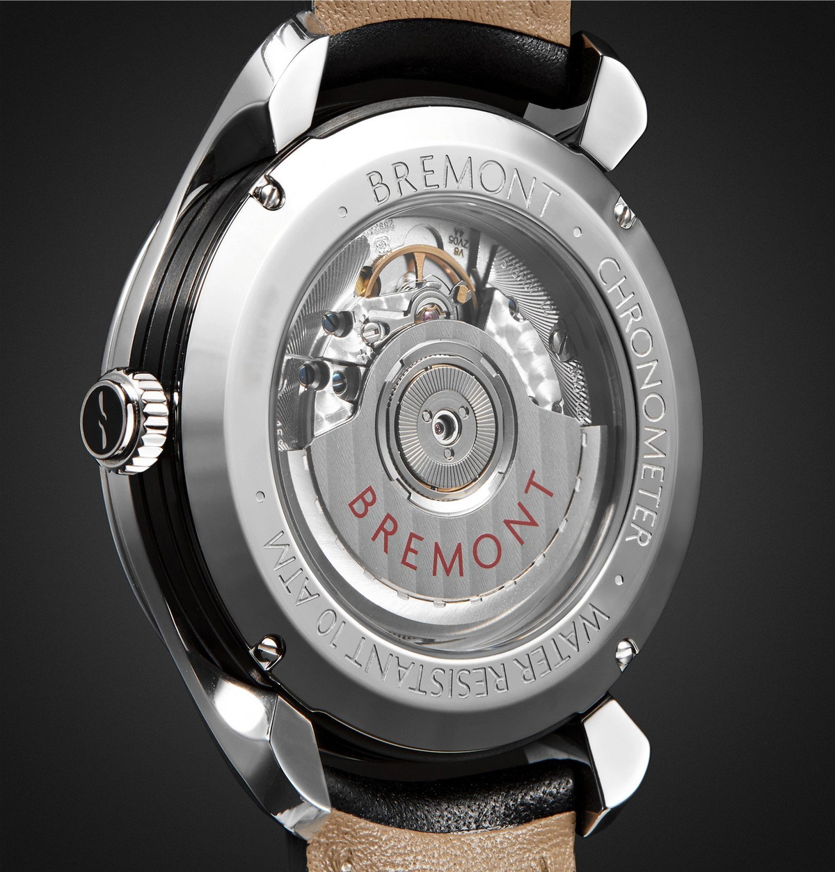 Bremont - Airco Mach 2 40mm Stainless Steel and Leather Watch - Gray ...