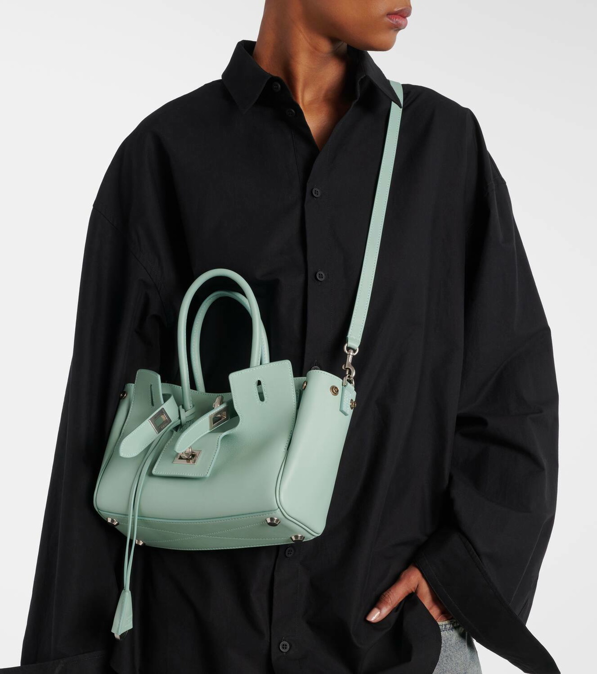 Balenciaga Bel Air Mini leather tote bag Balenciaga