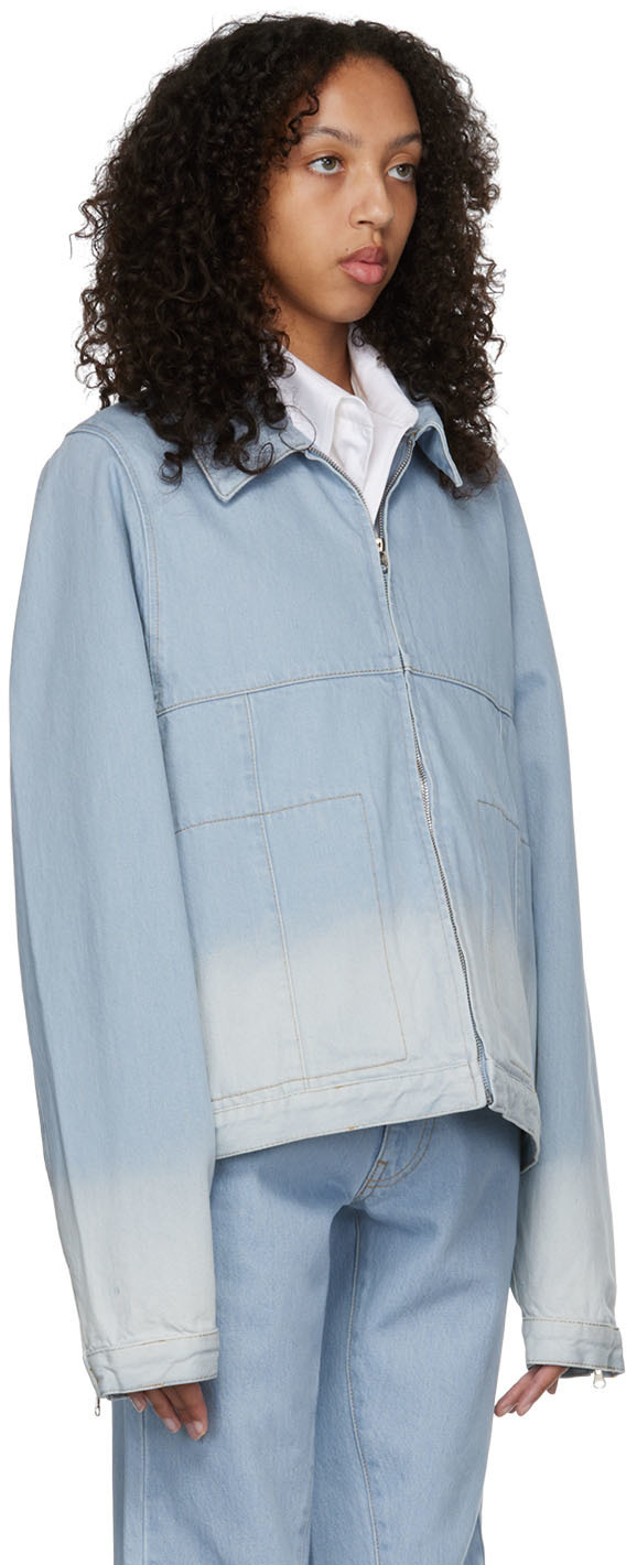 Bianca Saunders Blue Faded Denim Jacket Bianca Saunders