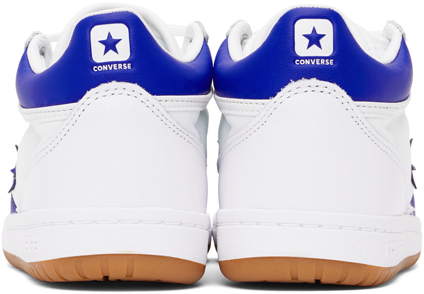Converse White & Blue CONS Fastbreak Pro Mid Top Sneakers Converse