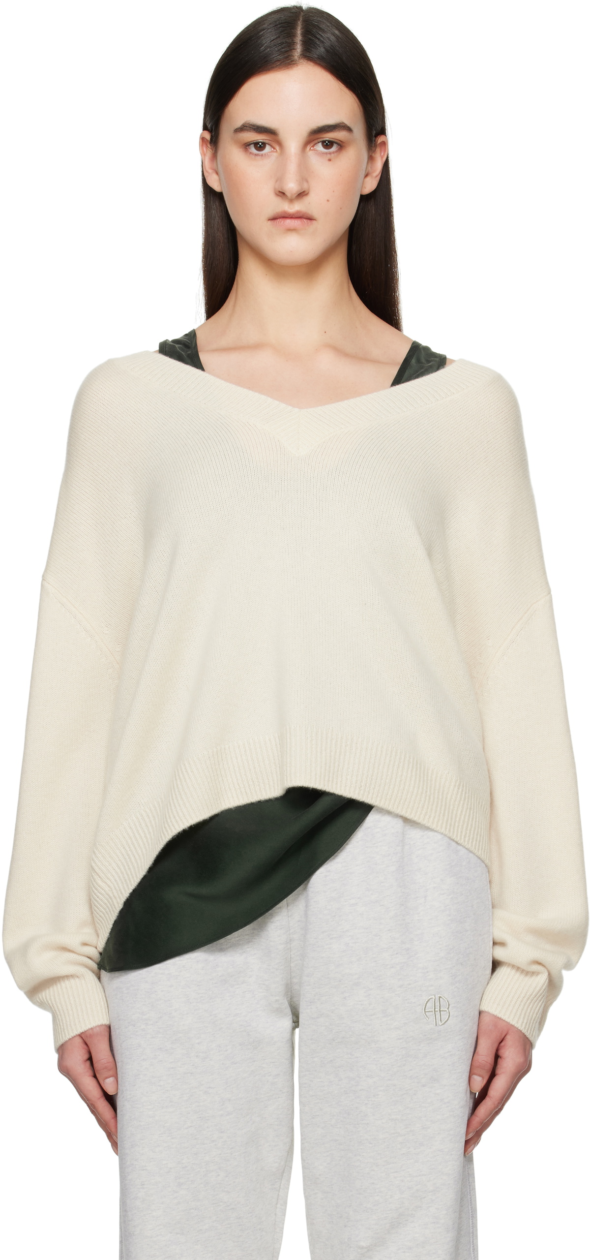 ANINE BING Off-White Lee Sweater ANINE BING