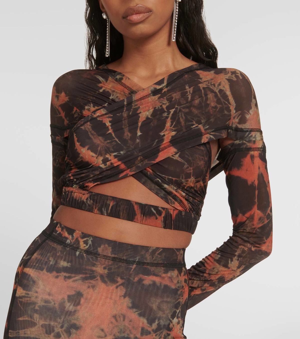 KNWLS Anti Cross Over jersey crop top KNWLS