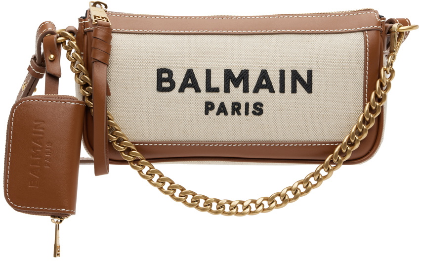 Balmain Beige B-Army Shoulder Bag Balmain