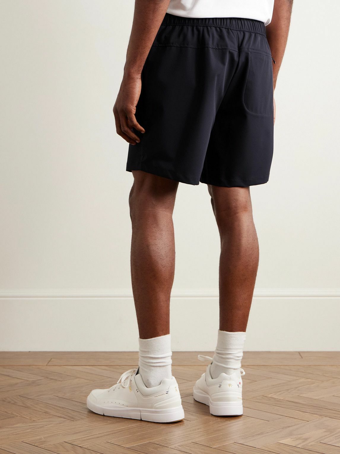 Mr P. - Straight-Leg Shell Tennis Shorts - Blue Mr P.