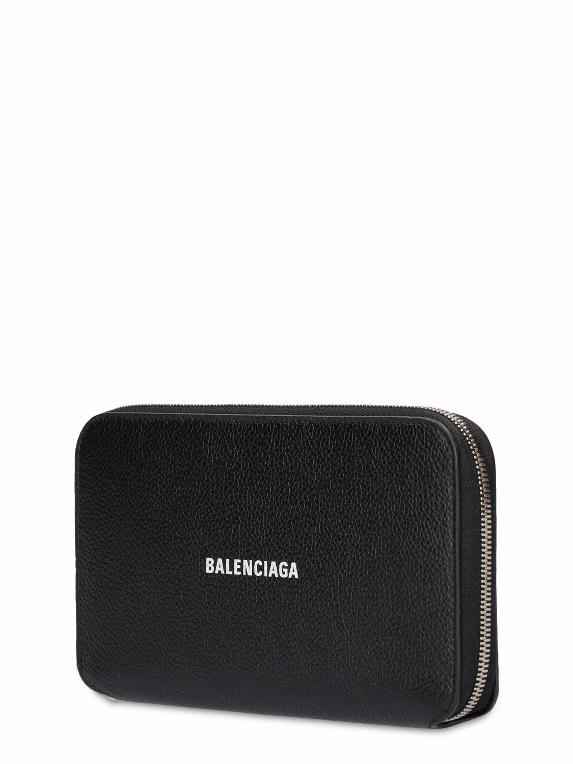 BALENCIAGA - Cash Leather Zip-around Wallet Balenciaga