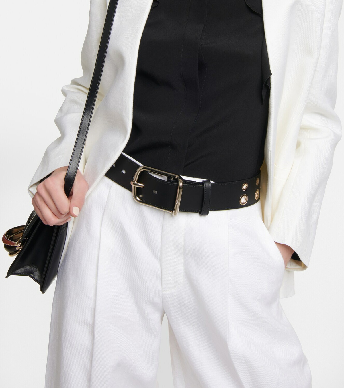 Chloe - Embellished leather belt Chloe