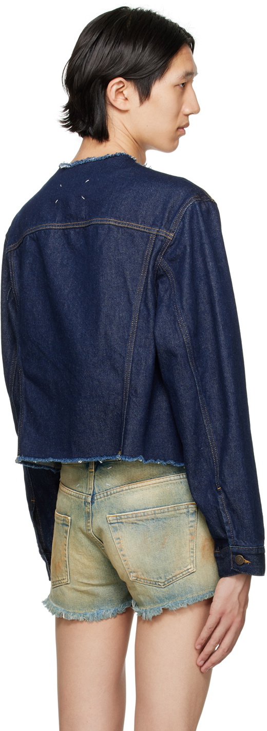 Maison Margiela Indigo Raw Edge Denim Jacket Maison Margiela