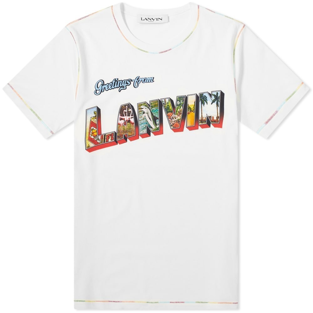 Lanvin Postcard Print Tee Lanvin