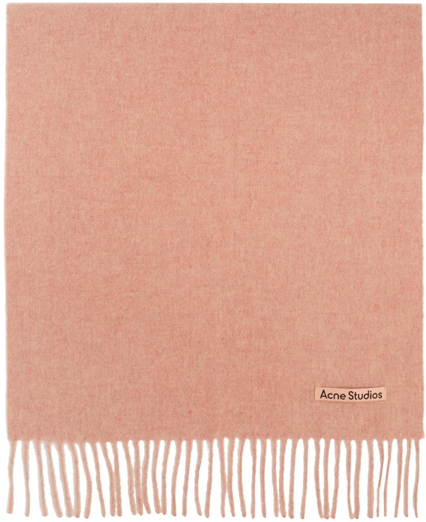 Acne Studios Pink Wool Scarf Acne Studios