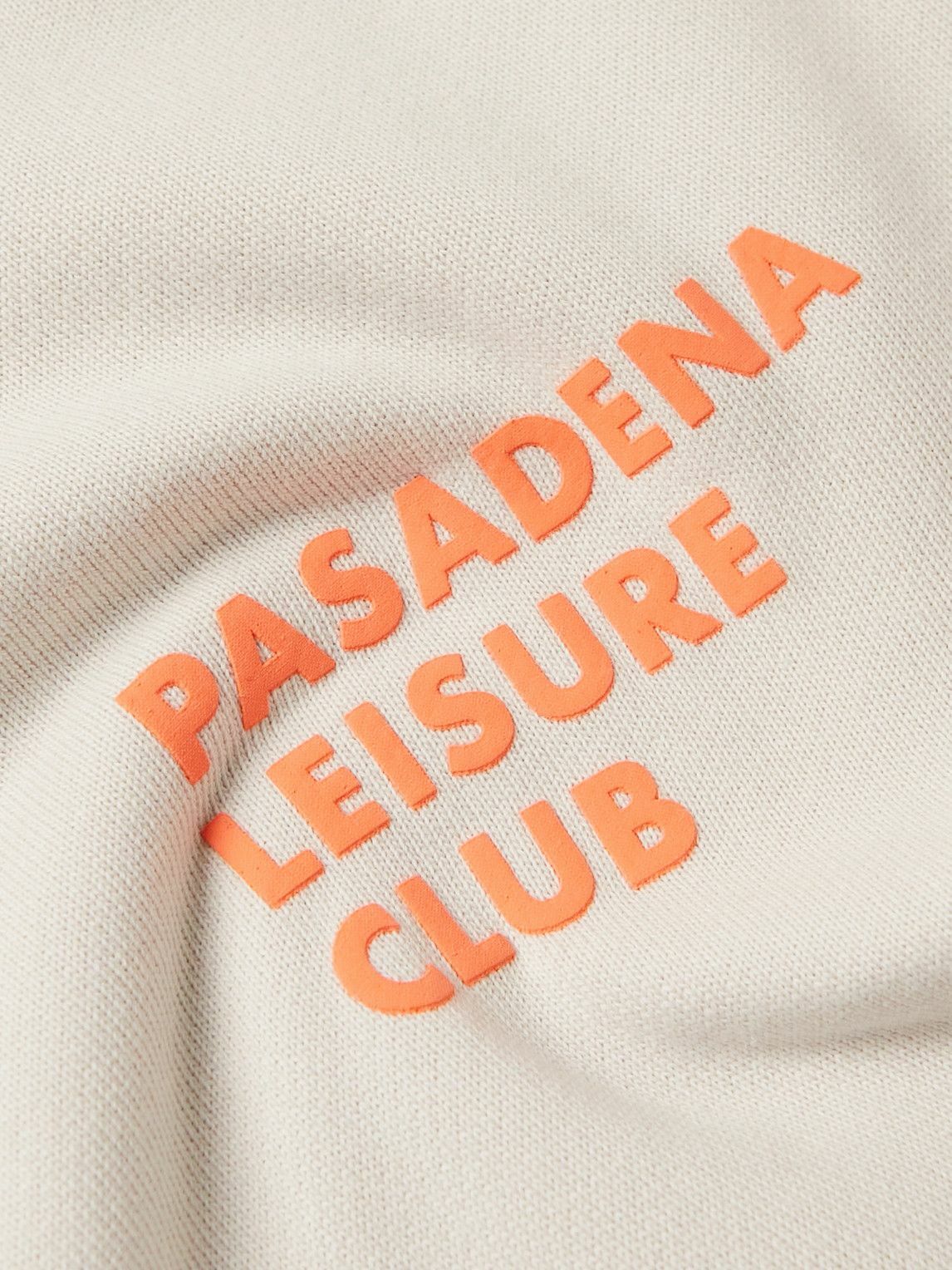 Pasadena Leisure Club - Logo-Print Cotton-Jersey Hoodie - Neutrals ...