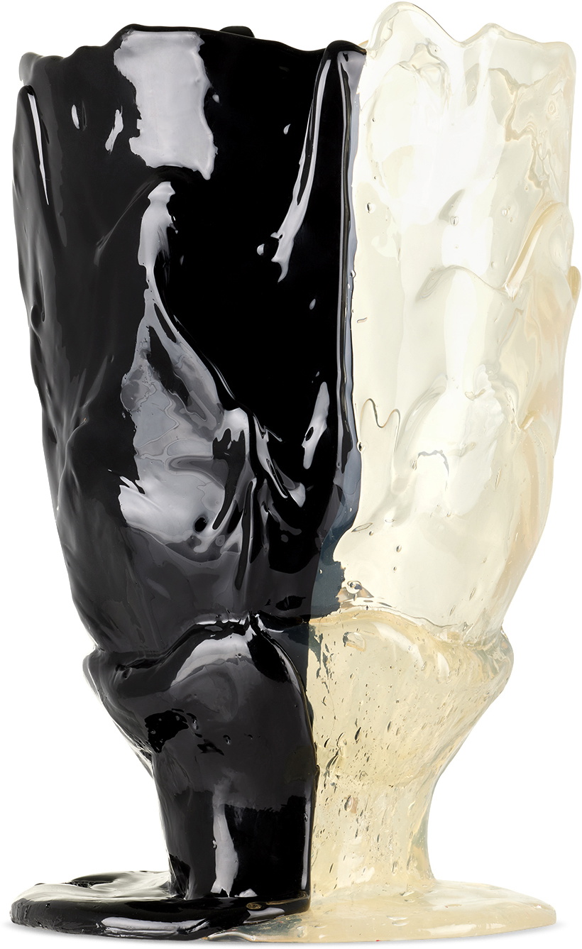 CORSI DESIGN SSENSE Exclusive Black Large Twins C Vase