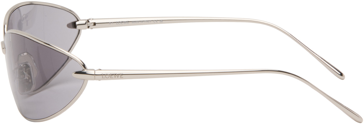 LOEWE Silver Signature Metal Sunglasses Loewe