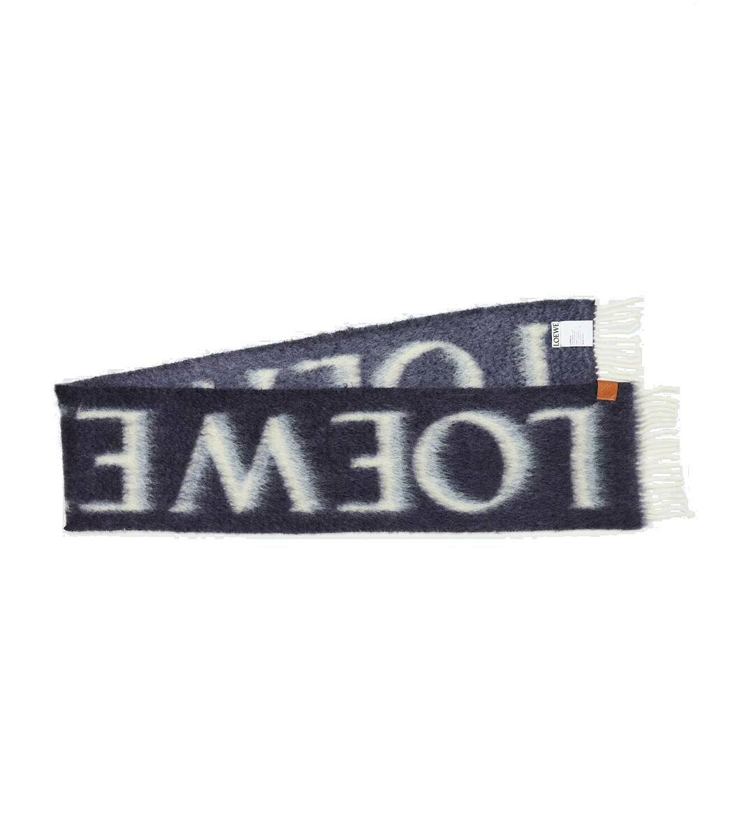 Loewe Logo wool-blend scarf Loewe