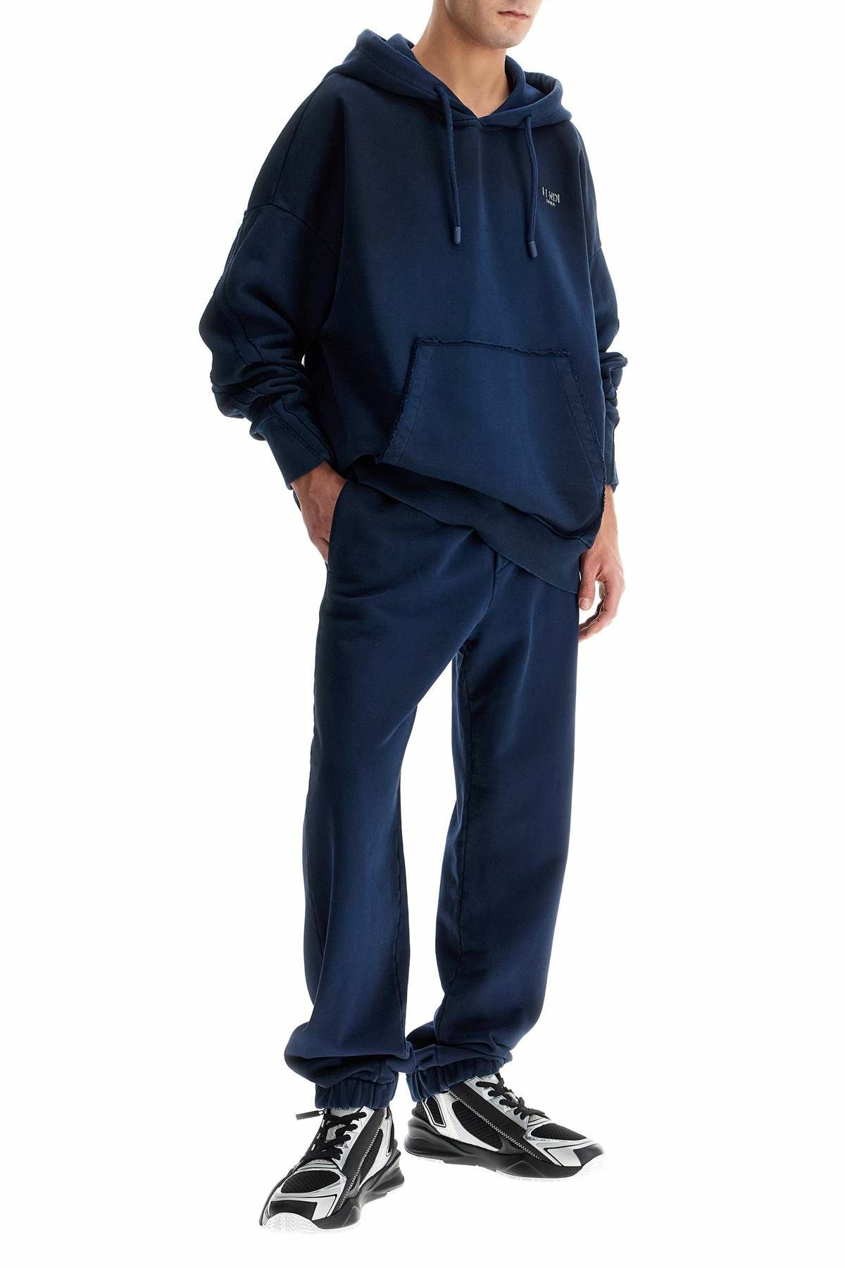 FENDI oversized hoodie with hood Blue Fendi