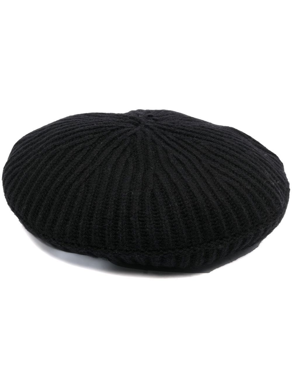 GANNI - Logo Wool Ribbed Hat GANNI