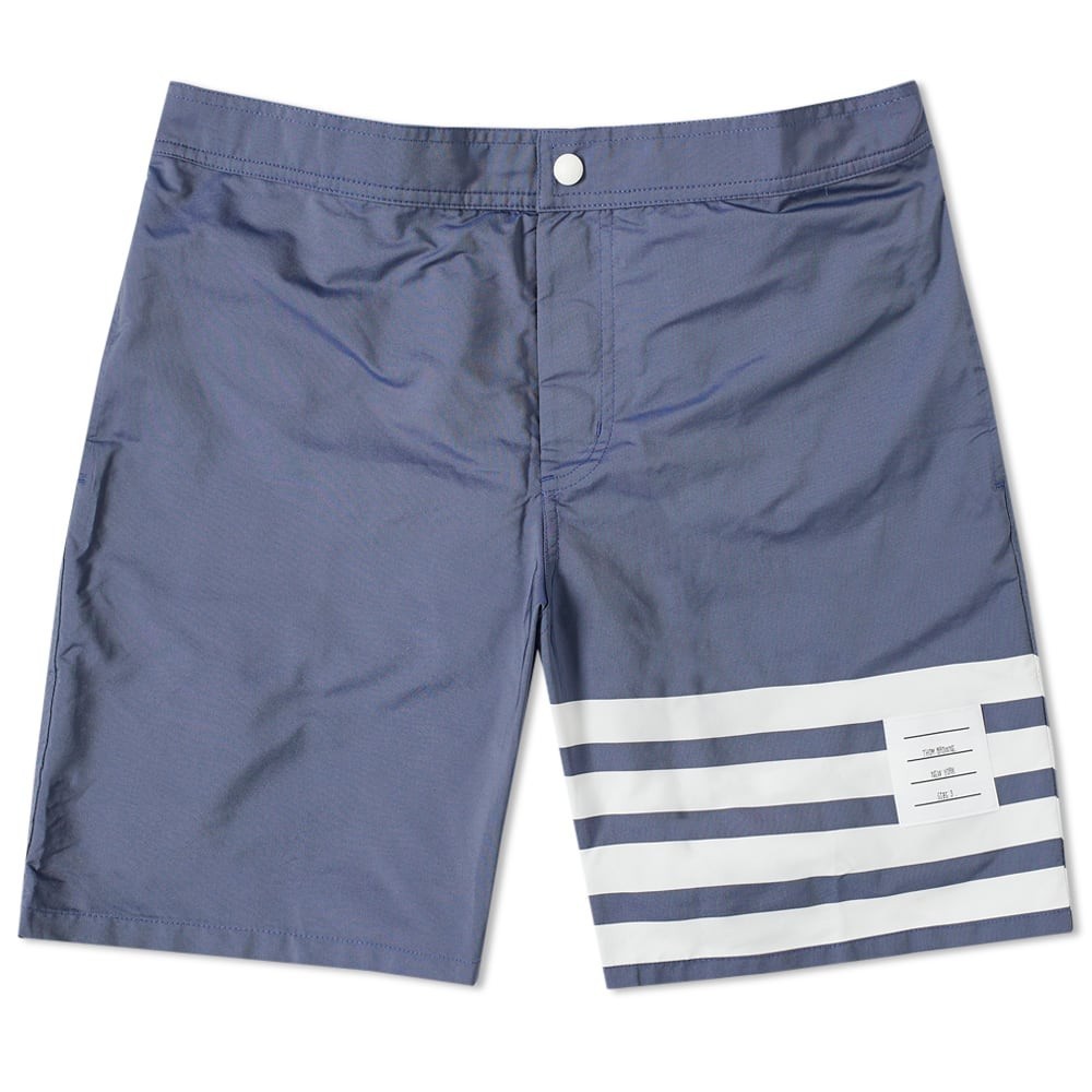 Thom Browne Snap Front 4 Bar Swim Short Thom Browne