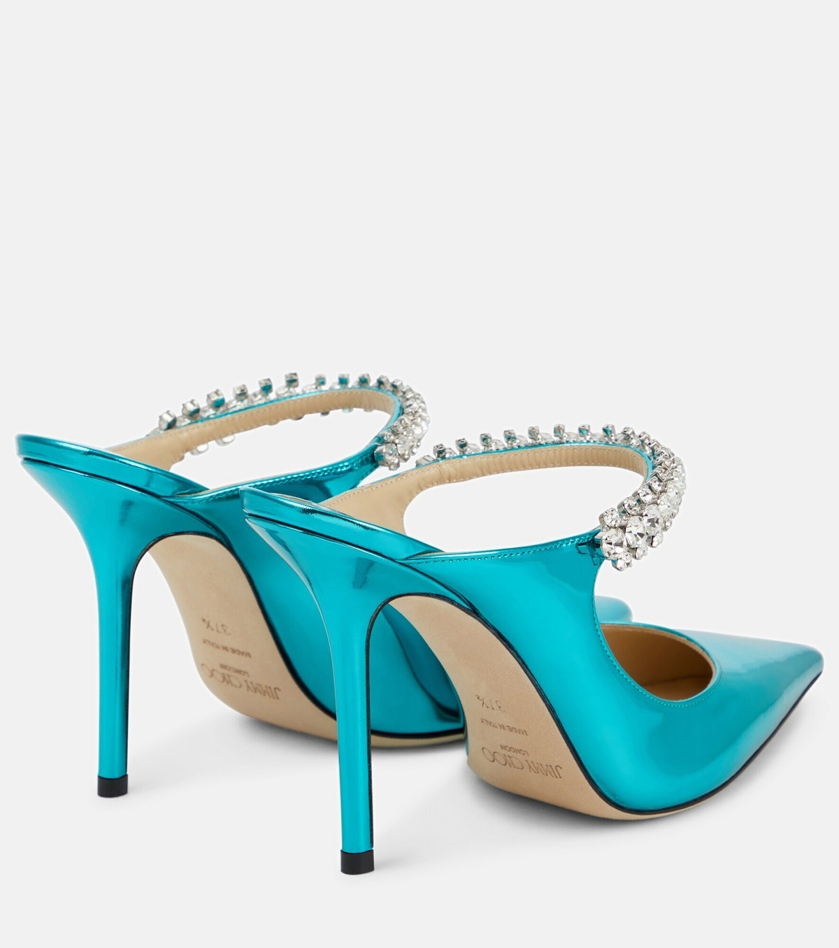 Jimmy Choo - Bing 100 metallic leather mules Jimmy Choo