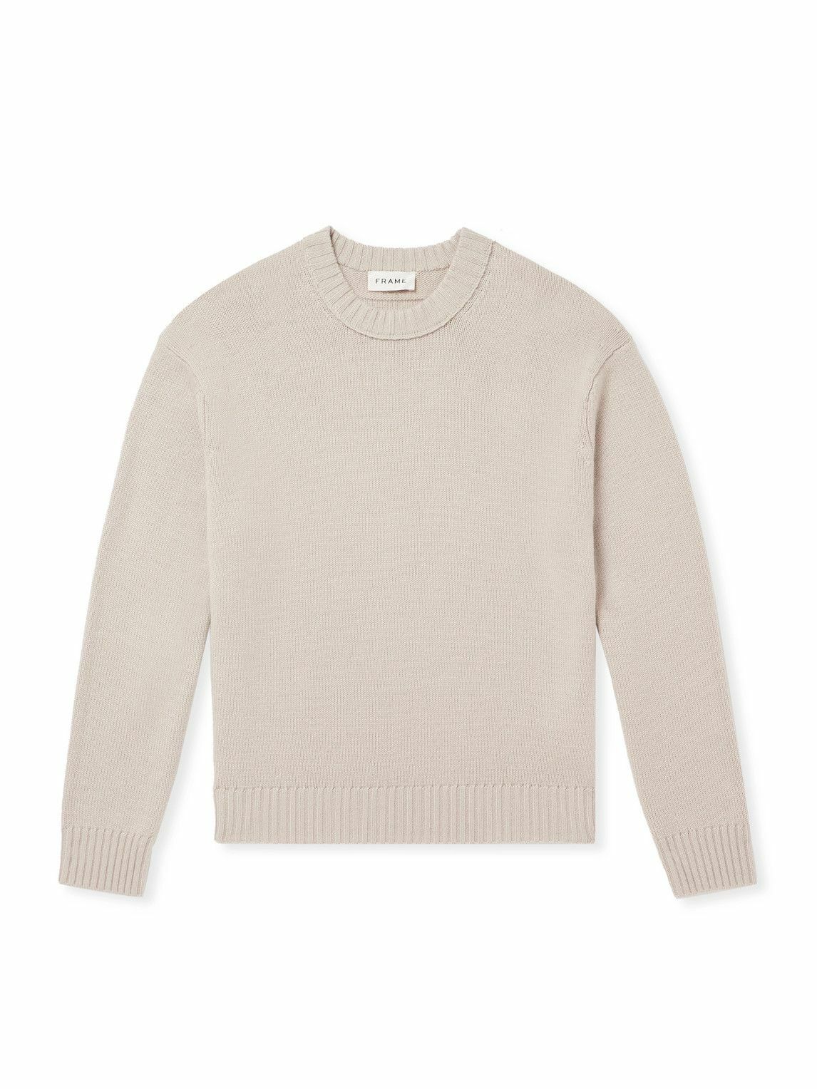 FRAME - Wool and Cashmere-Blend Sweater - Neutrals Frame Denim
