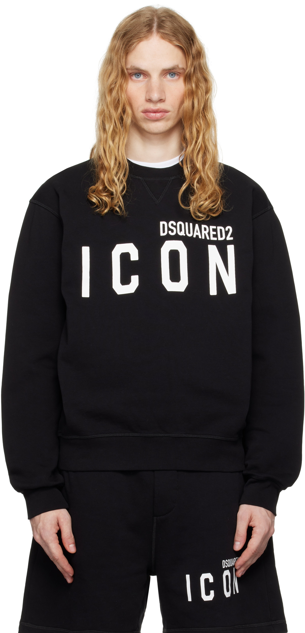 Dsquared2 Black Cool Fit Crewneck Sweater Dsquared2