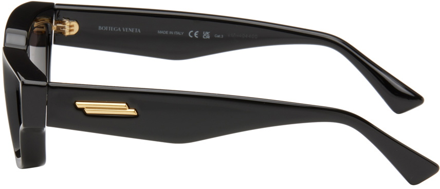 Bottega Veneta Black Sharp Square Sunglasses Bottega Veneta