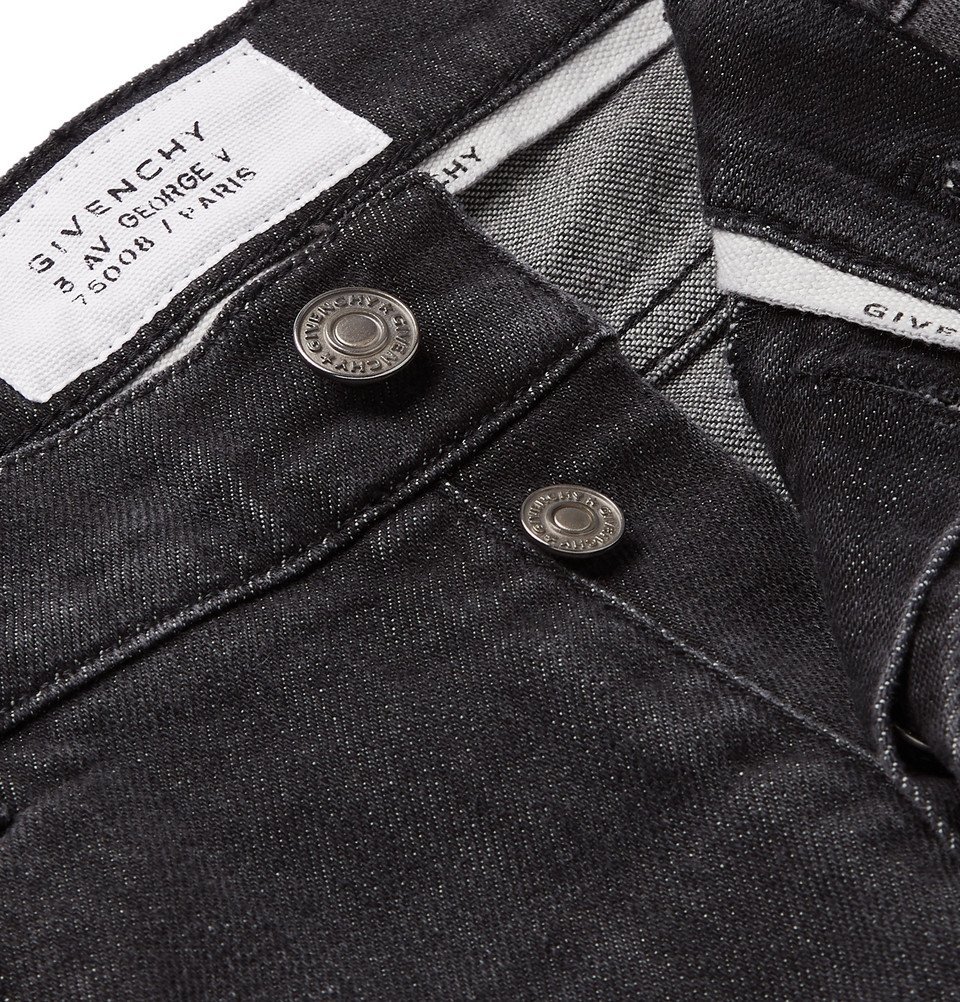 Givenchy - Slim-Fit Stretch-Denim Jeans - Charcoal Givenchy