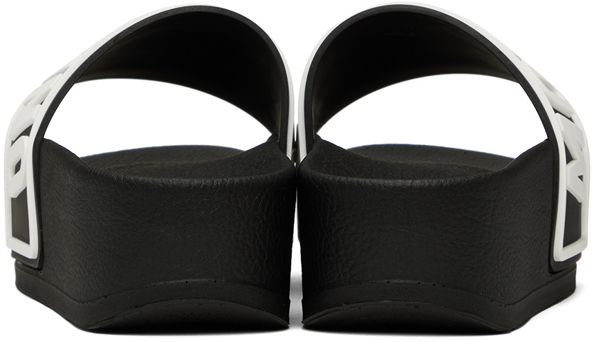 Moschino Black Platform Pool Slides Moschino