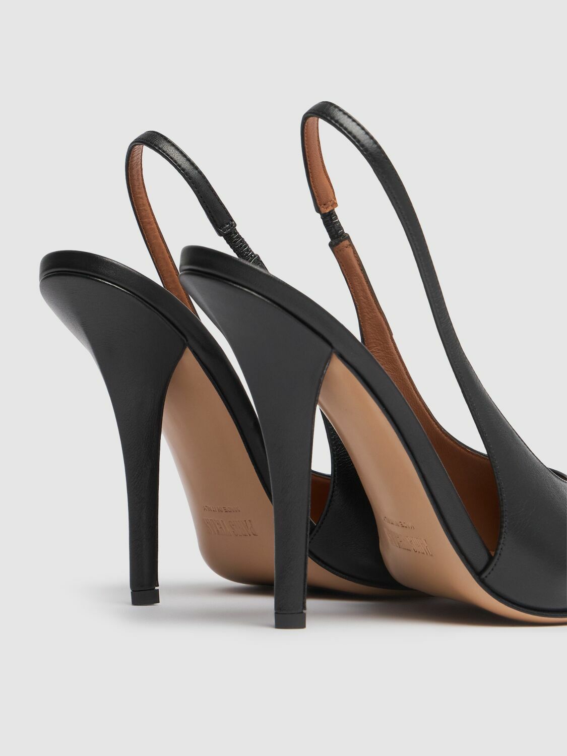 PARIS TEXAS 105mm Jessica Leather Western Slingbacks Paris Texas