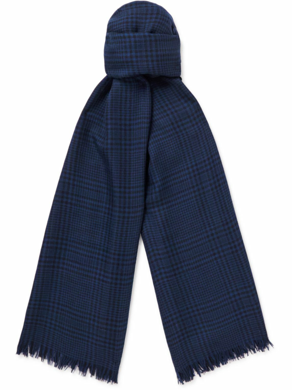 TOM FORD - Checked Wool Scarf TOM FORD