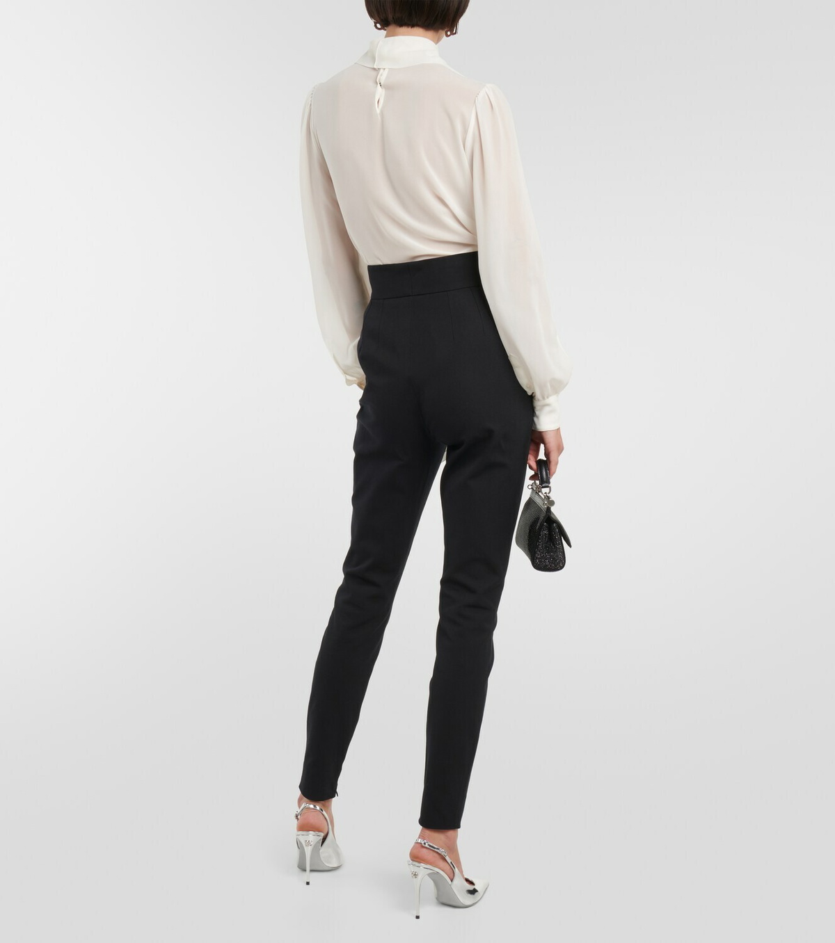 Dolce&Gabbana High-rise cotton-blend suit pants Dolce & Gabbana