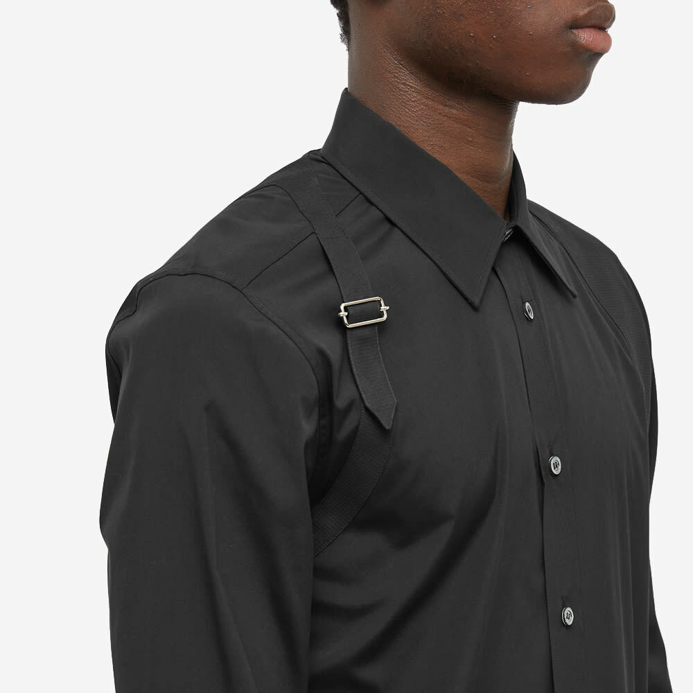 Alexander McQueen Men's Harness Shirt in Black Alexander McQueen
