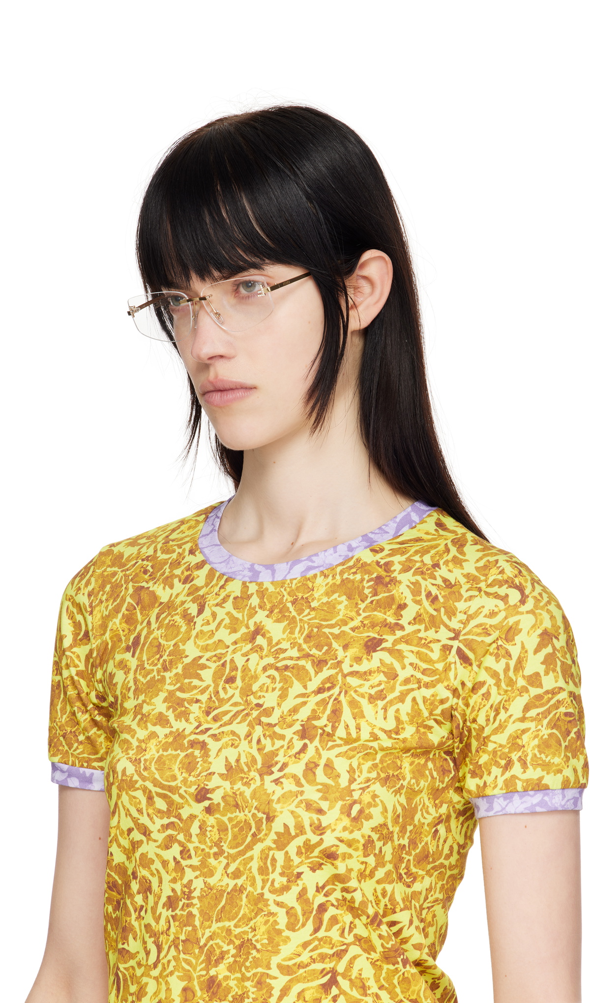 Fendi Gold First Crystal Glasses Fendi